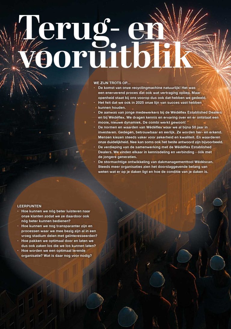 Terug- en vooruitblik - Wédéflex